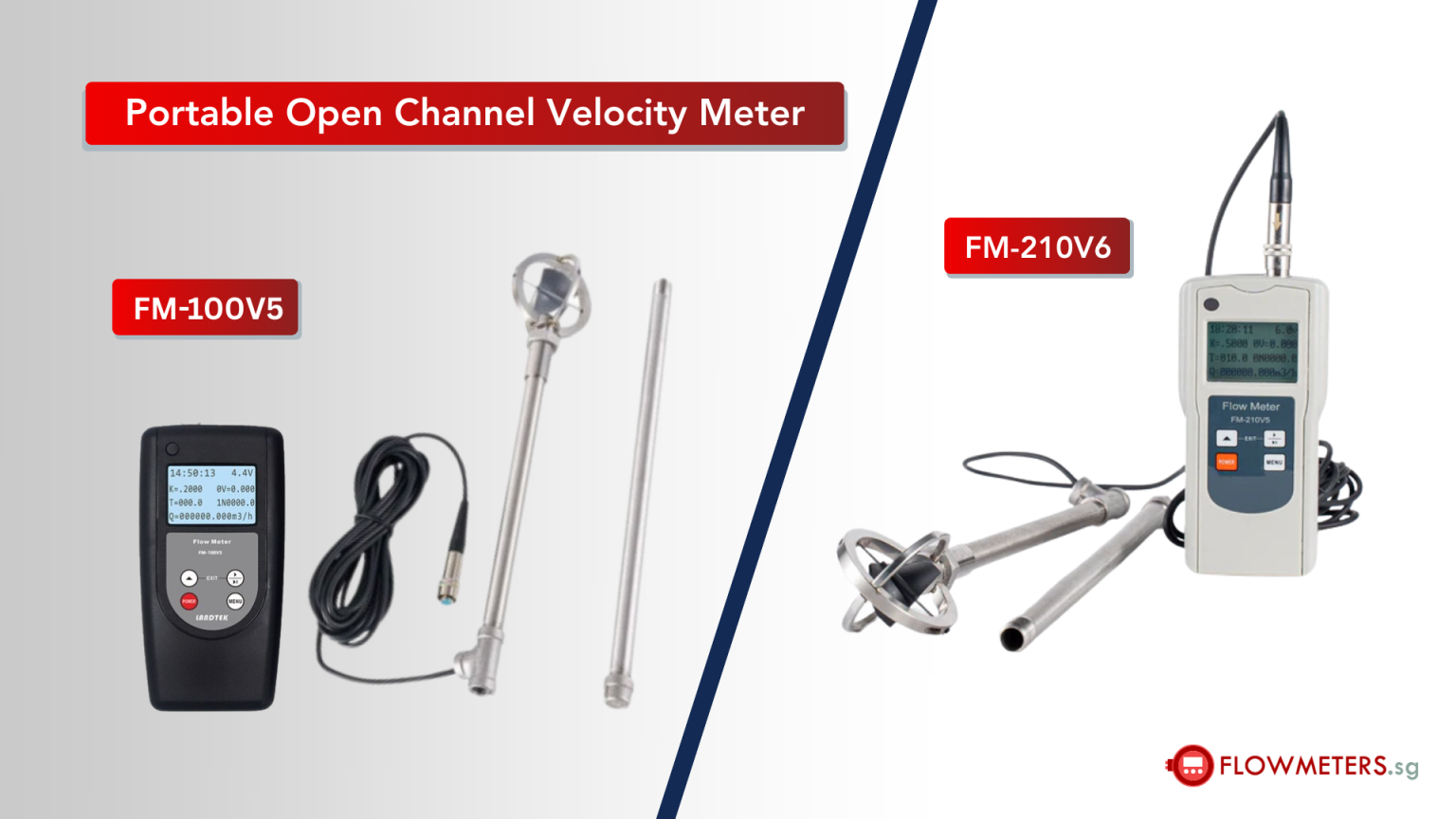 Portable Open Channel Velocity Meter – Flow-meter Supplier Singapore ...